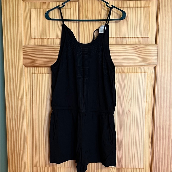 LOFT | Pants & Jumpsuits | Womens Loft Black Rompercover Up | Poshmark